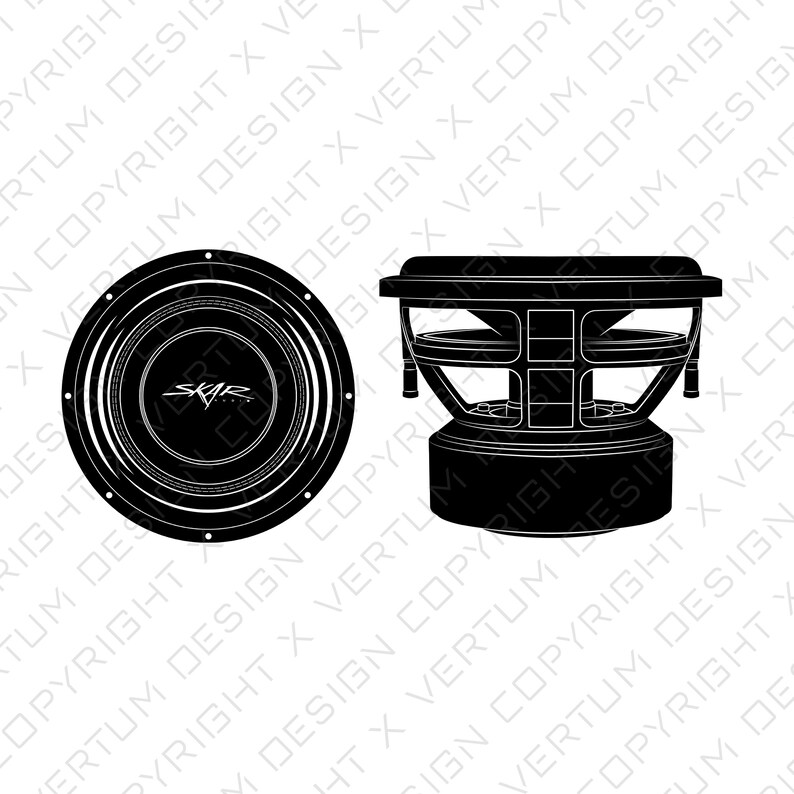 Skar Audio VXF 12 Subwoofer Vector Skar Audio - Etsy UK