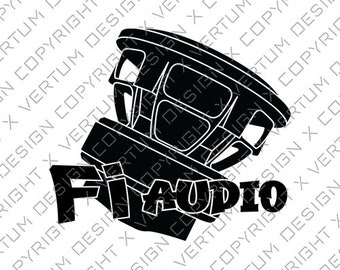 Sundown Audio X 2 VERSIONS Vector Ready for Decal Print Subwoofer ...