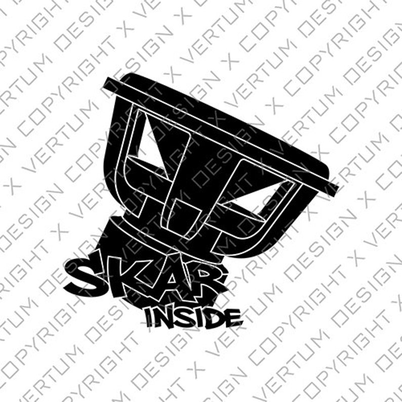 Skar Audio Inside - ZVX - 2 VERSIONS - Vector Ready for Decal Print ...