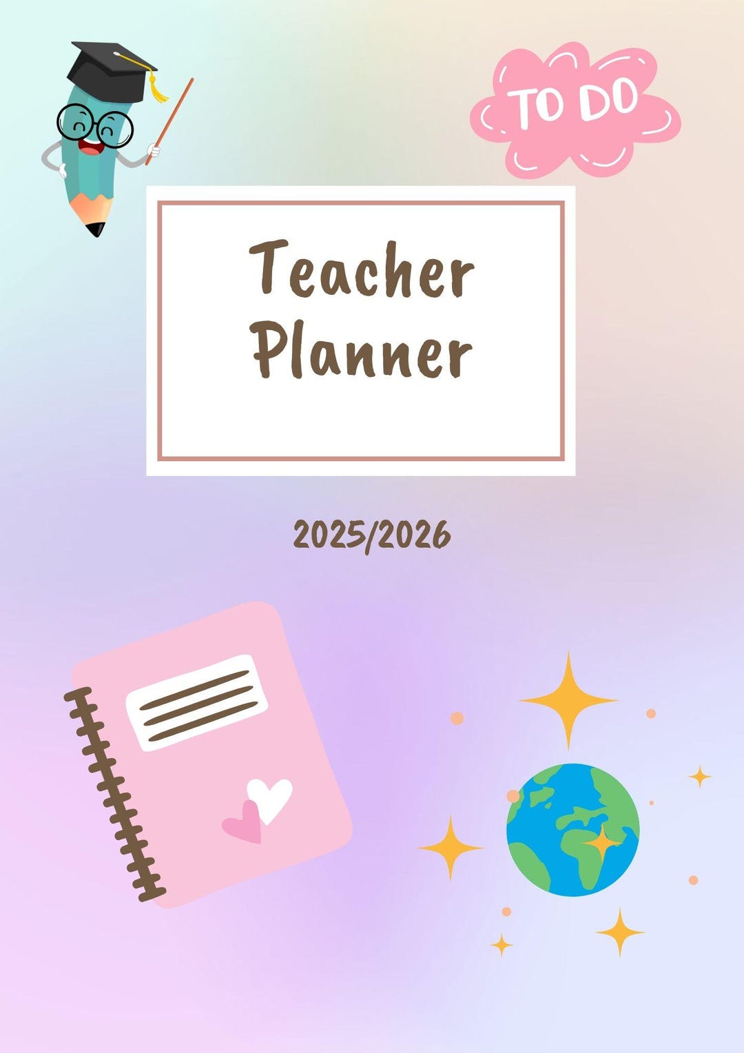 Printable Teacher Planner, Classroom Organizer PDF, Weekly Lesson Plan ...