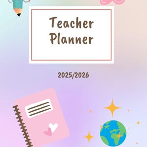 Printable Teacher Planner, Classroom Organizer PDF, Weekly Lesson Plan ...
