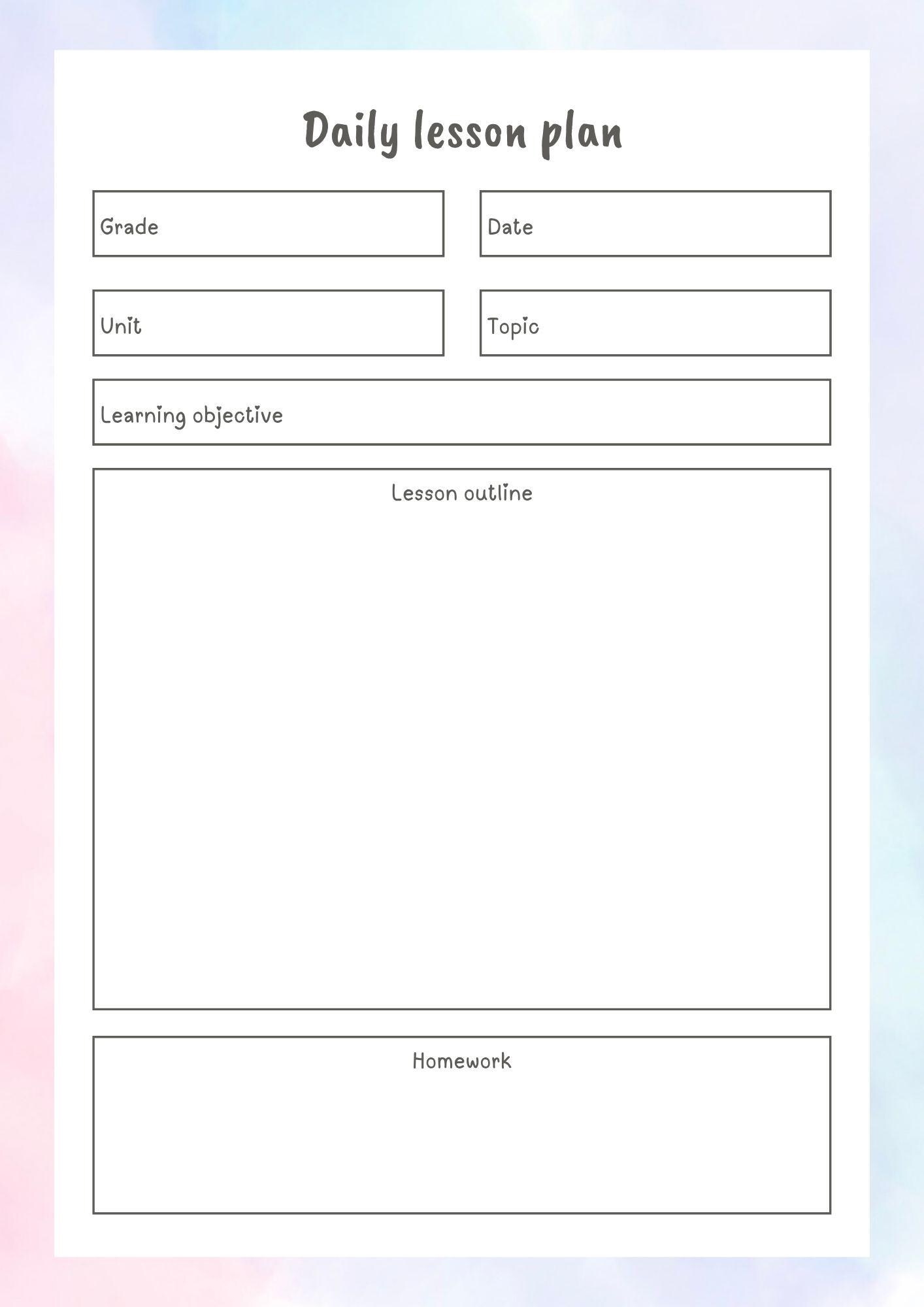 Printable Teacher Planner, Classroom Organizer PDF, Weekly Lesson Plan ...