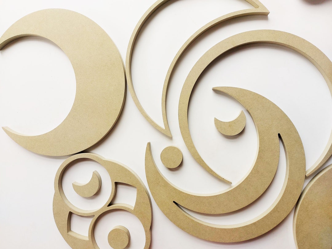 30-110cm Moons/ Blank Wooden Moon Shape/ Large MDF Moon/ 6mm/ - Etsy UK