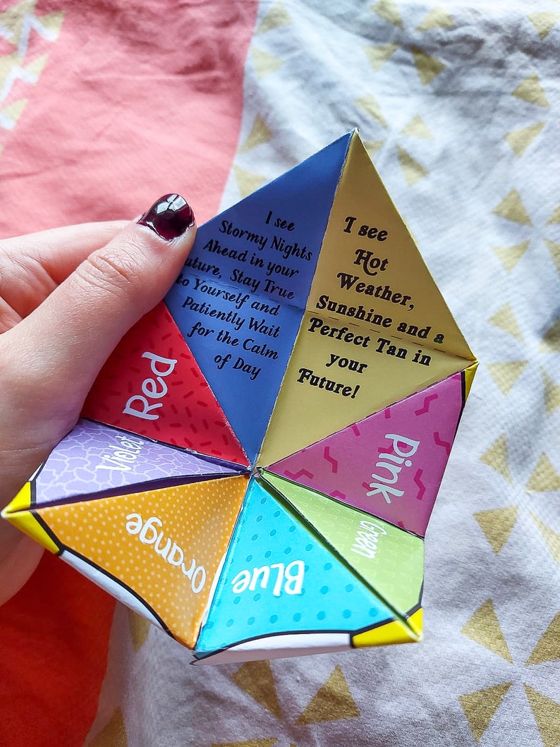 Daisy Fortune Teller / Cootie Catcher printable - Etsy