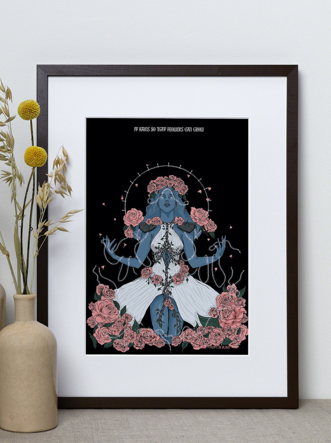 Goddess of Spring Persephone Greek Mythology A4 Giclee Art | Etsy