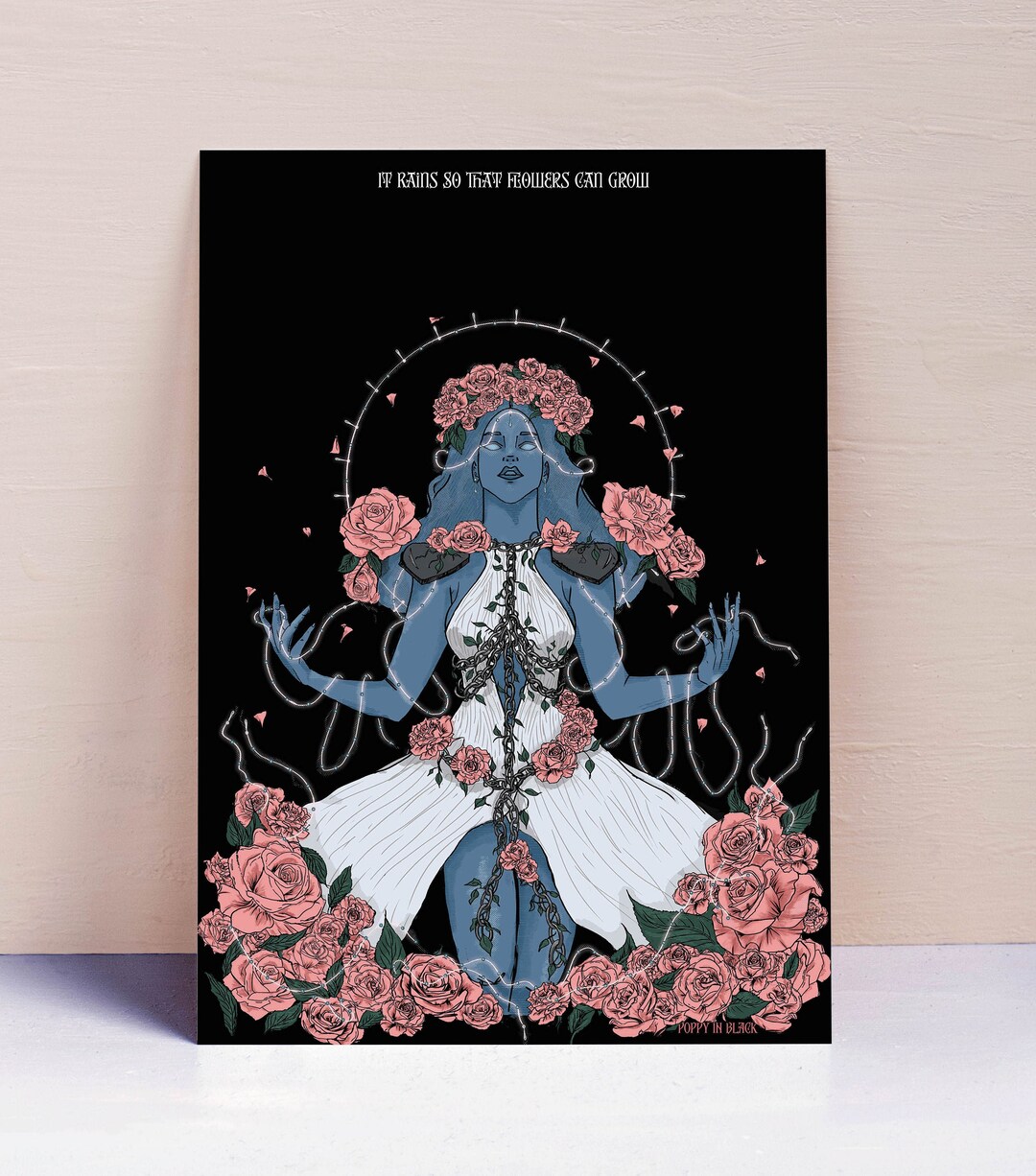 Goddess of Spring Persephone Greek Mythology A5 A4 Postcard Art Print ...