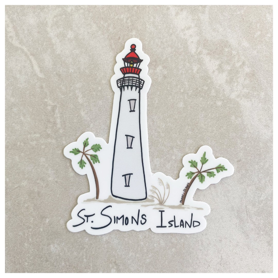 St. Simons Island Sticker - Etsy