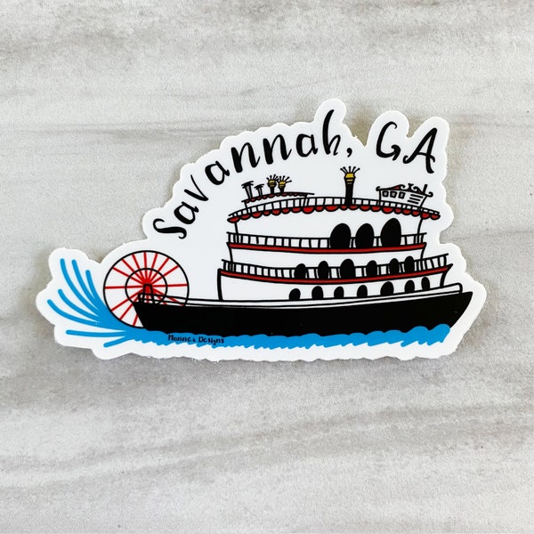 Savannah Ga Sticker - Etsy