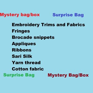 Surprise Box for Craft Sewing, Mystery Box of Fabrics, Trims ...