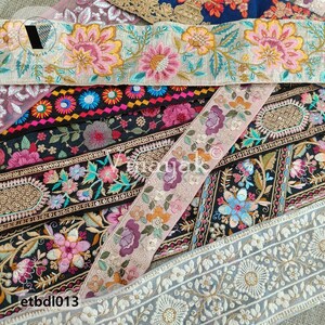 Assorted 10/20 Pcs 50 Cm Embroidery Trims Cintas Remnants Bundle ...