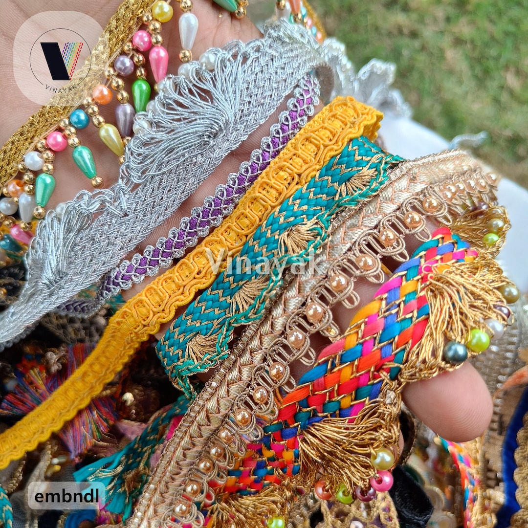 Assorted 20/40 Pcs 50 Cm Beaded Gimp Tassels Trims Cintas Remnants ...