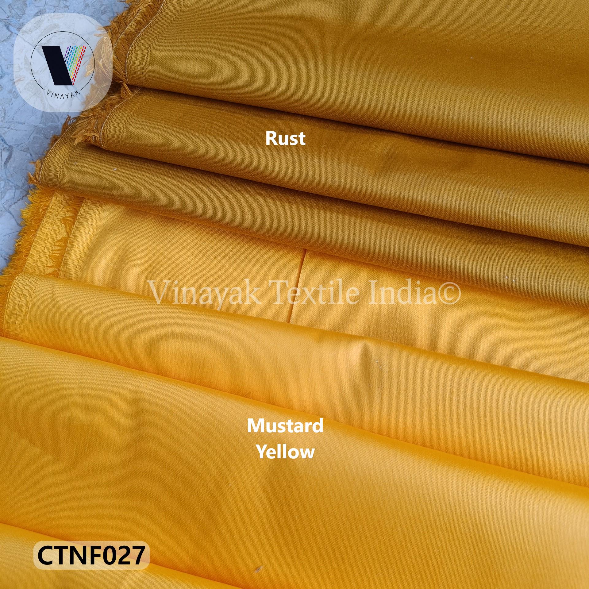 Plain Solid Color 100% Indian Cotton, by the Yard, Satin Cotton Fabric ...
