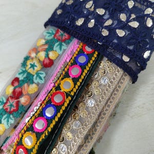 Assorted 10/20 Pcs 50 Cm Embroidery Trims Cintas Remnants Bundle ...