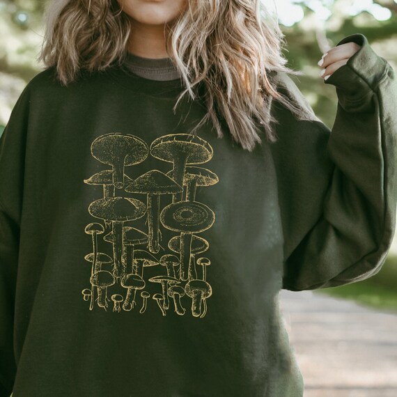 Cottagecore Sweater Cottagecore Clothing Mushroom Sweater - Etsy