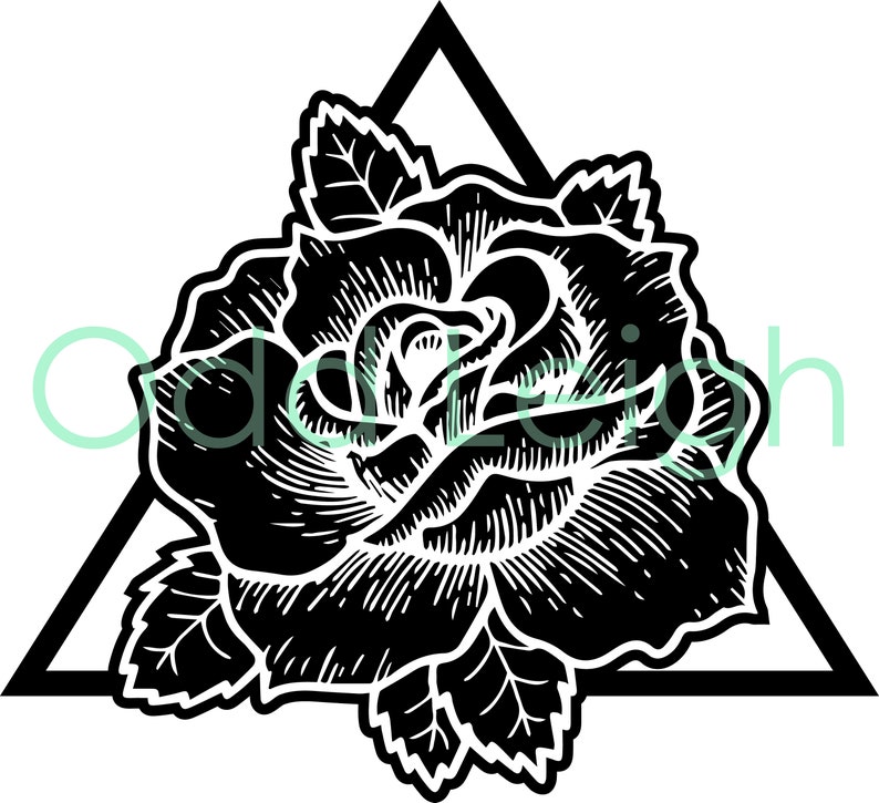 Rose Triangle 1 Svg Cut File Cricut - Etsy