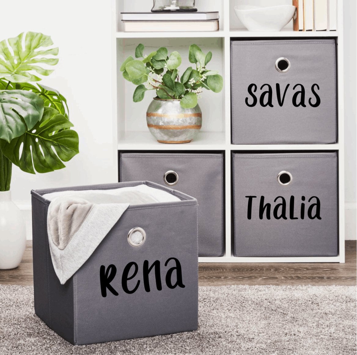 Fabric Storage Totes - Etsy