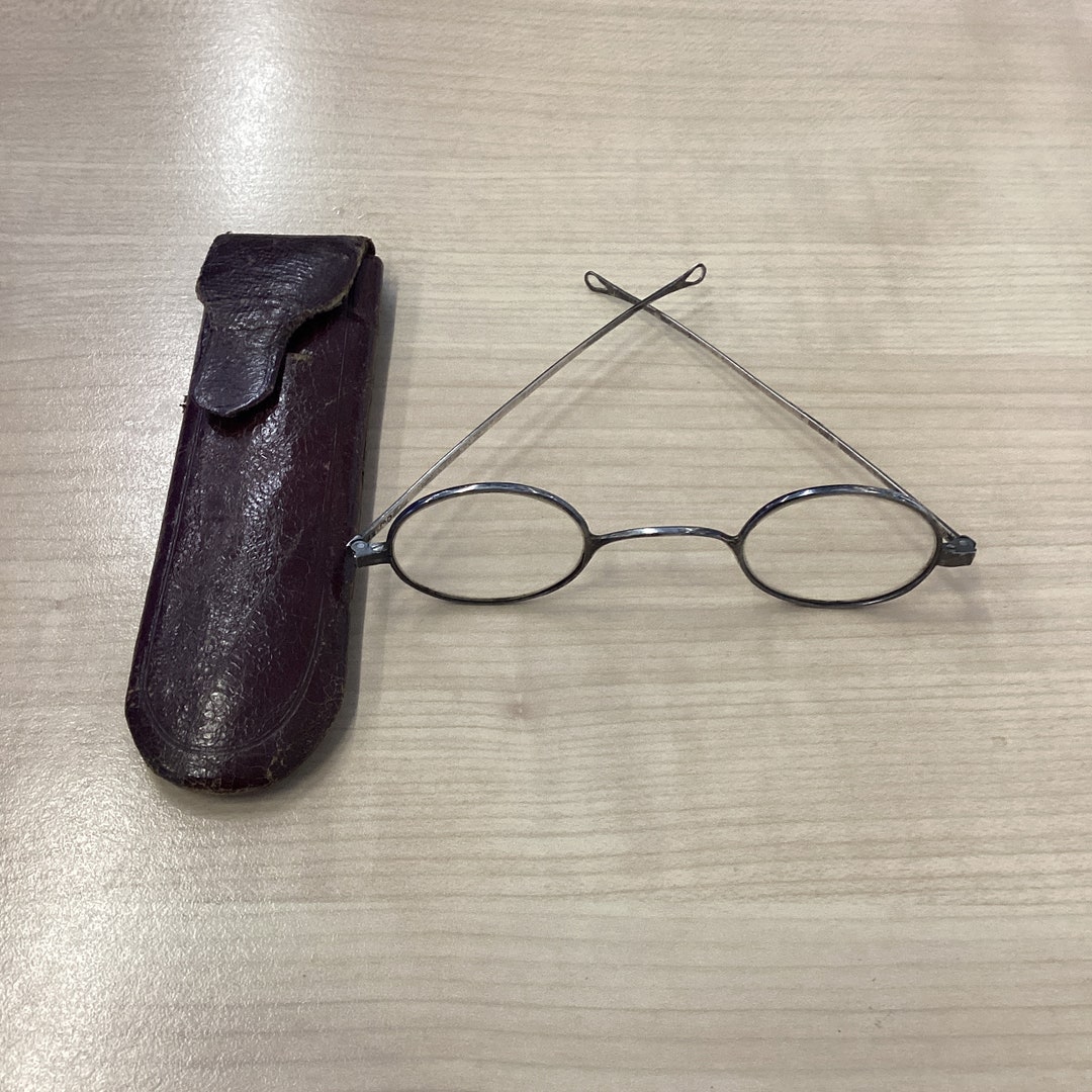 Antique Georgian Sterling Silver Spectacles With Original Case - Etsy