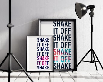 Shake It off Sign | Etsy