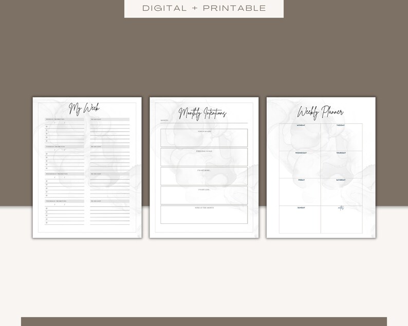 Vision Board, Vision Planner, Goal Setting, Monthly Planner, Yearly ...