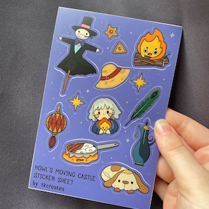 Howls Moving Castle Inspired Sticker Sheet - Etsy