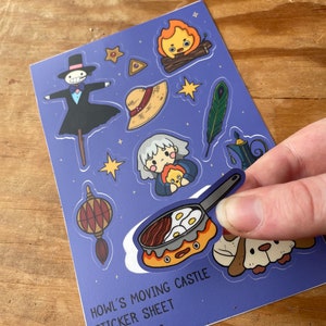 Howls Moving Castle Inspired Sticker Sheet - Etsy