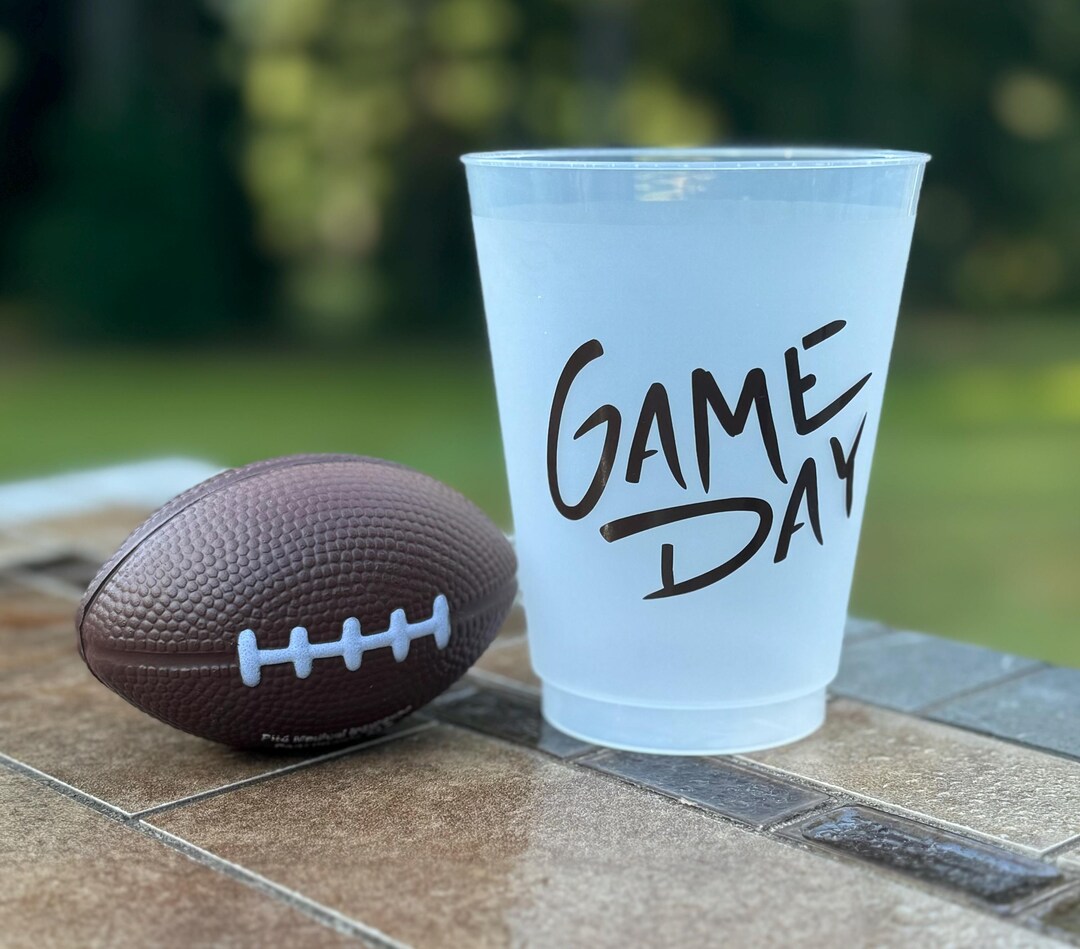 Game Day Cup, College Football, Tailgate Cups, Superbowl Party, 16 Oz ...