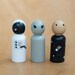 Outer Space Peg Doll Set, Alien and Astronaut Peg Dolls Set of 3 - Etsy