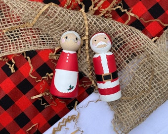 Christmas Peg Dolls | Etsy