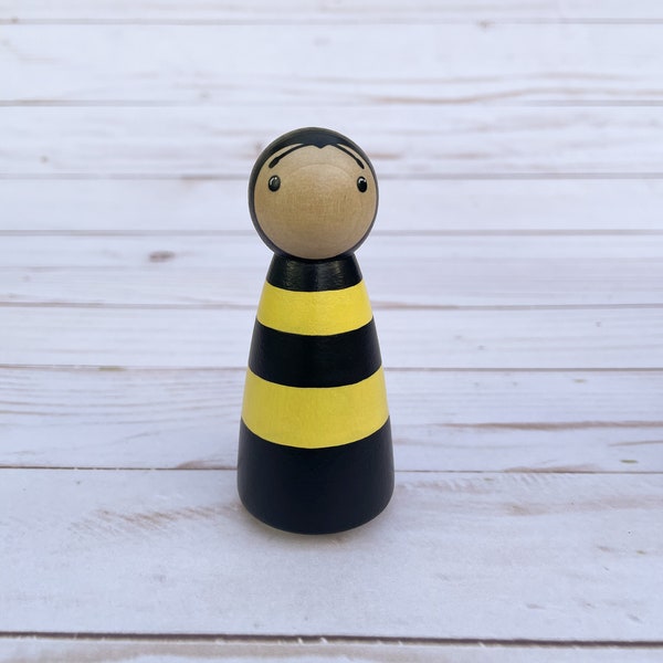 Bee Peg Doll - Etsy