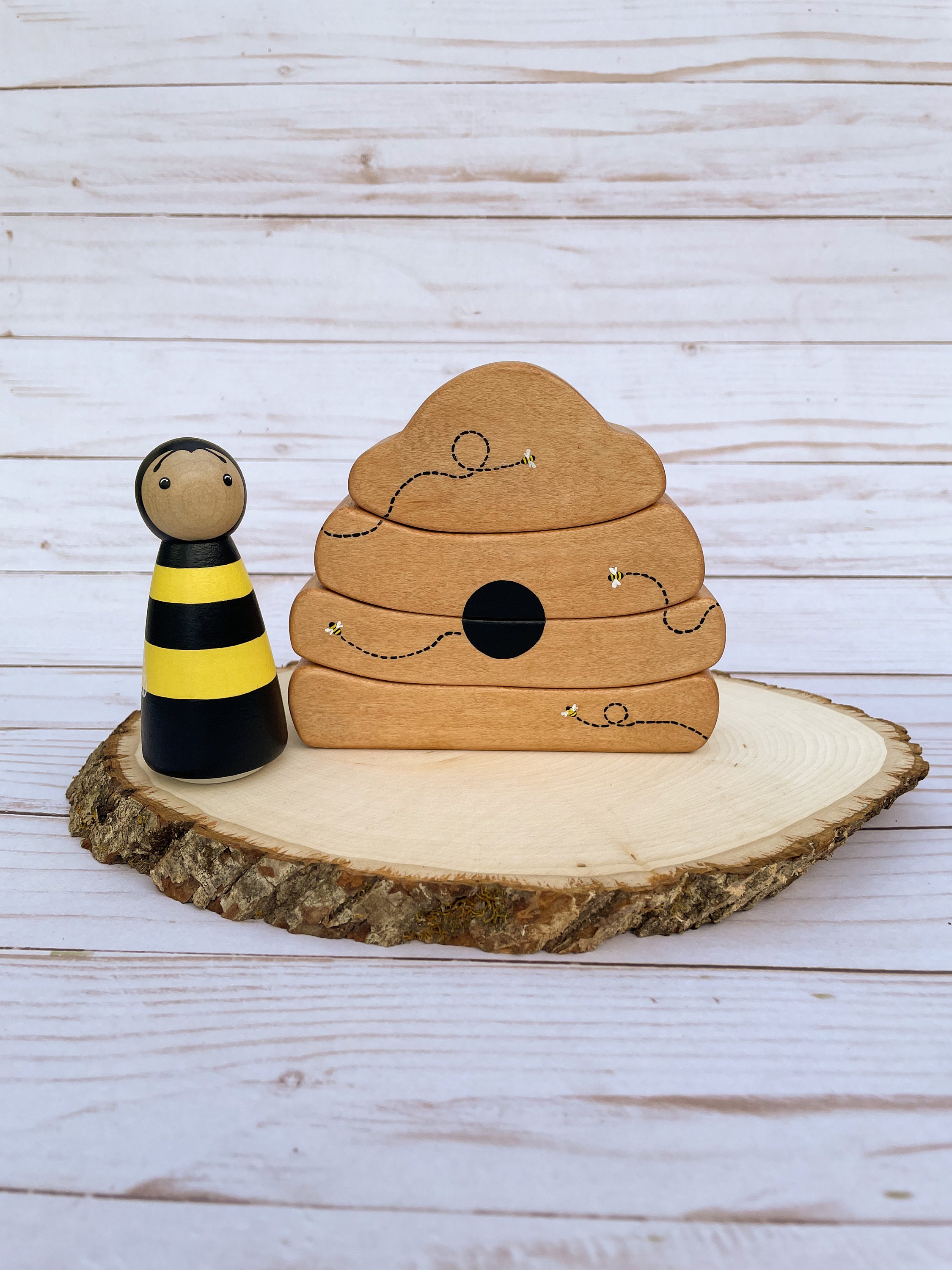 Bee Peg Doll/ Pretend Play - Etsy