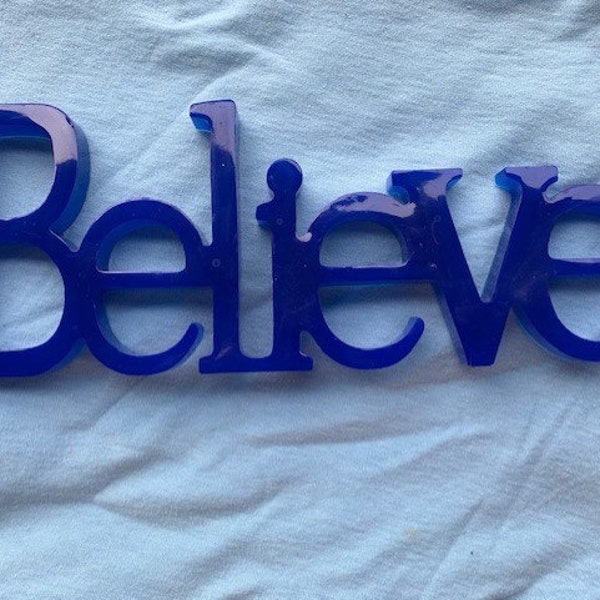 Believe Sign - Etsy