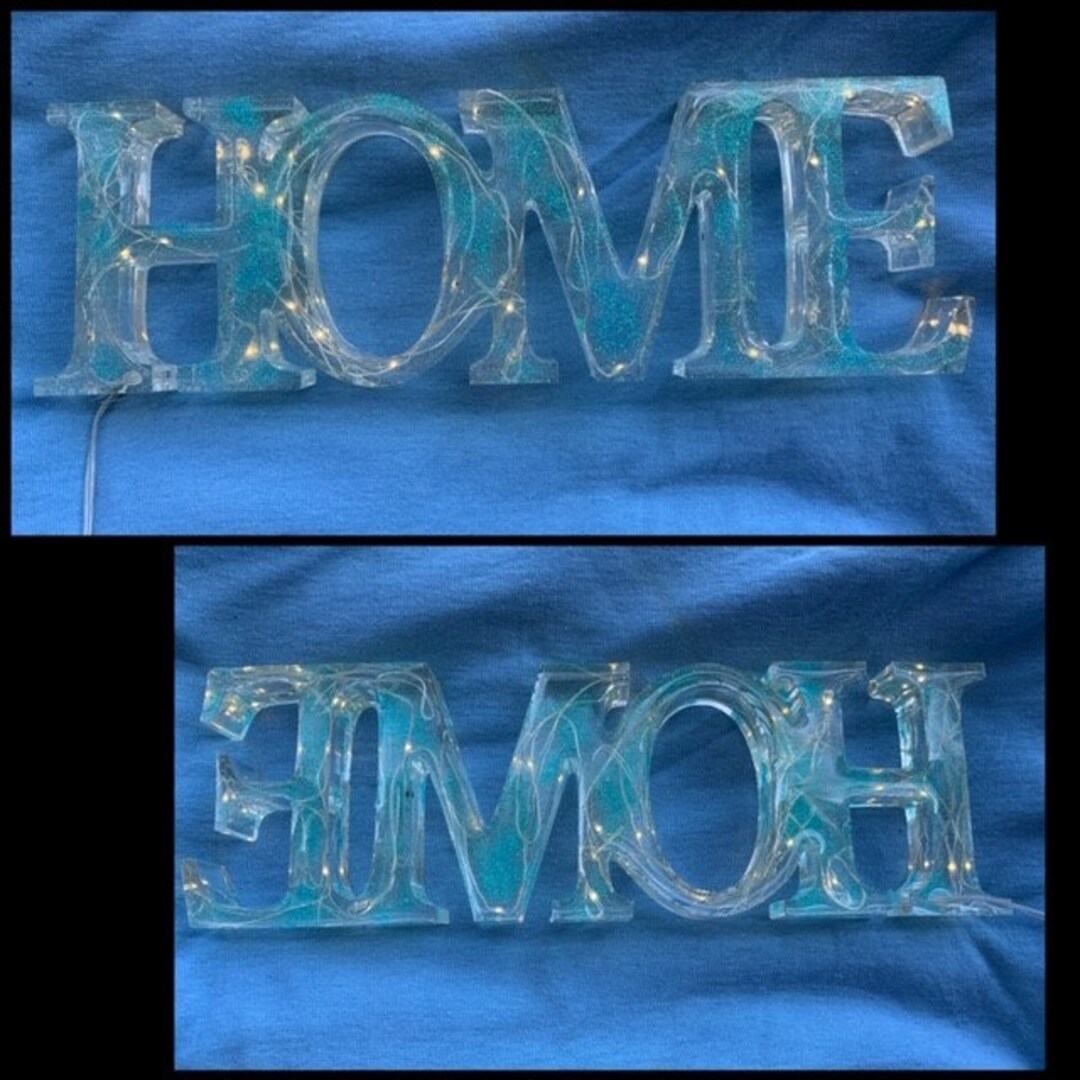 Home Resin Sign - Etsy