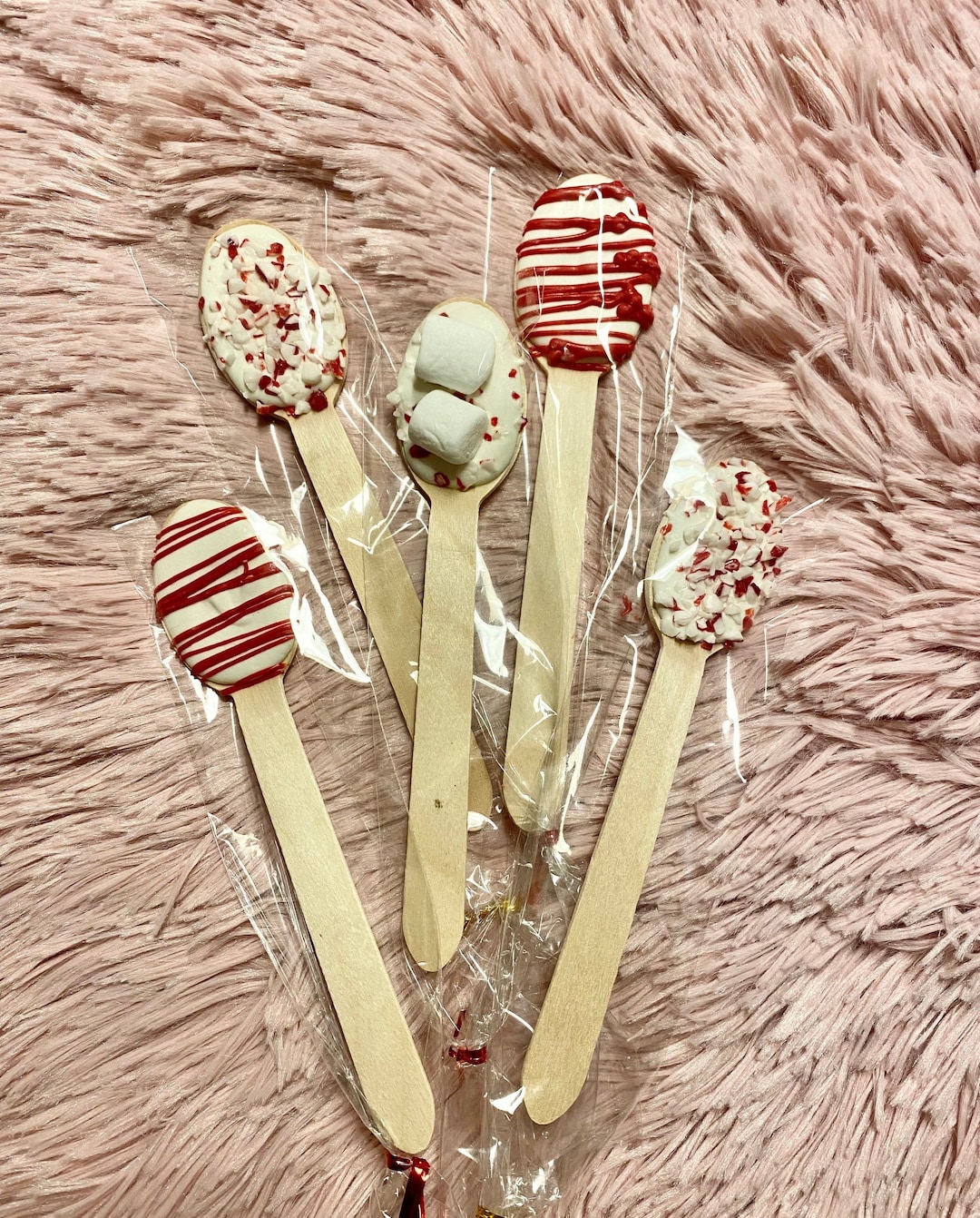 White Chocolate Hot Cocoa Spoons // Hot Cocoa Spoons // White Chocolate ...