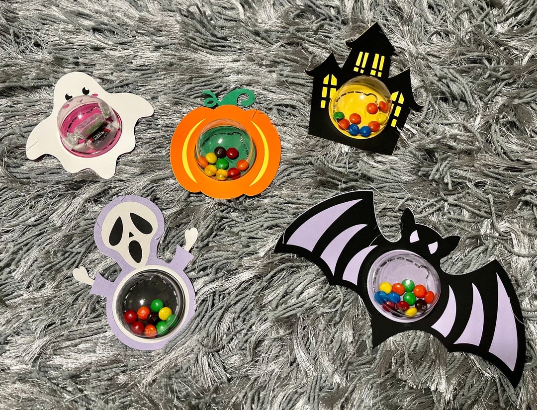 Halloween Candy Dome Treat Boxes Unstuffed // Halloween Candy Boxes ...