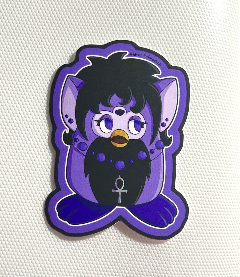 Trad Goth Furby - 90s Nostalgic Toy Stickers - Waterproof Matte Sticker ...