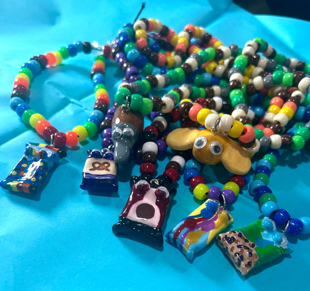 Bugsnax Inspired Handmade Clay Charm Kandi Necklaces Snakpod, Kweeble ...