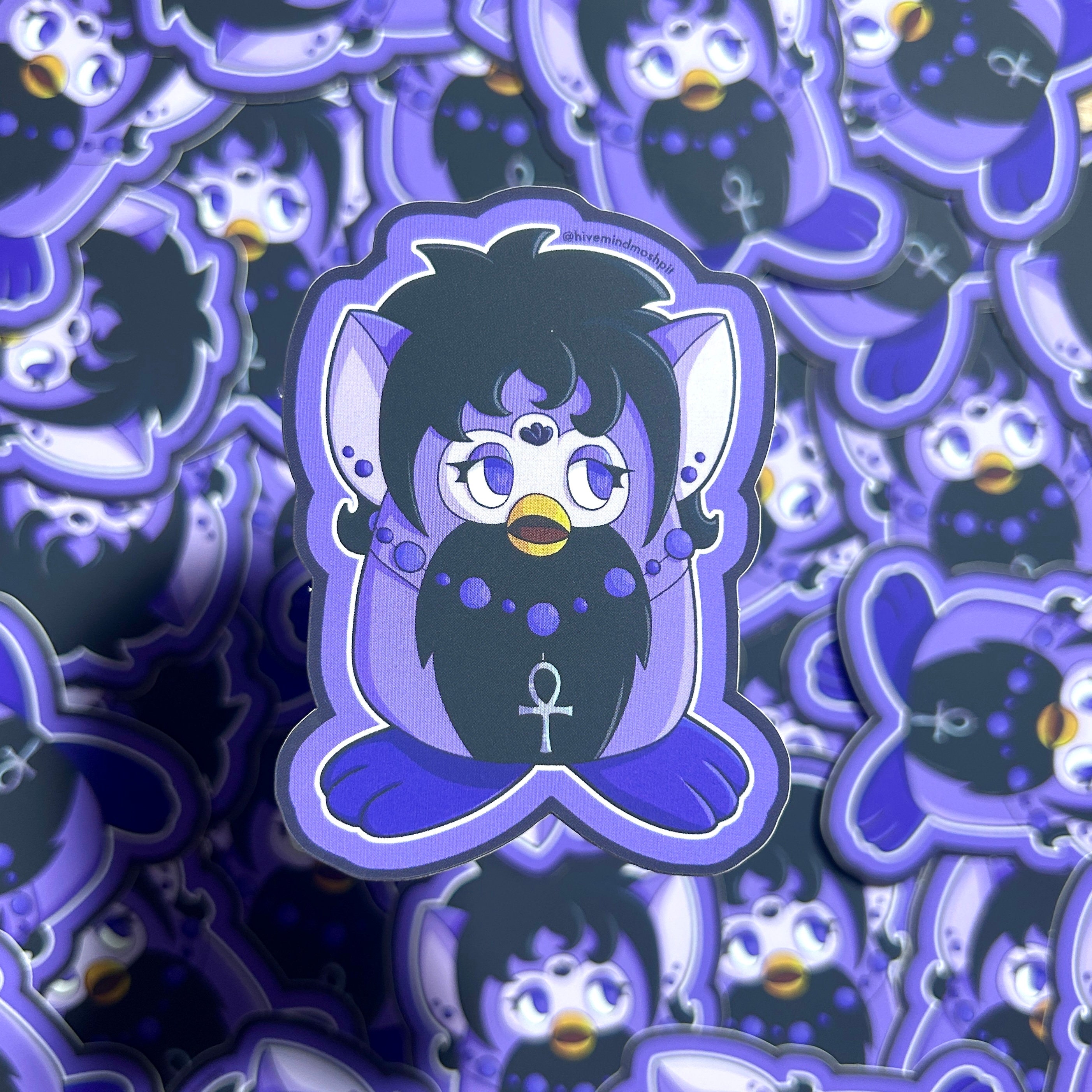 Trad Goth Furby - 90s Nostalgic Toy Stickers - Waterproof Matte Sticker ...