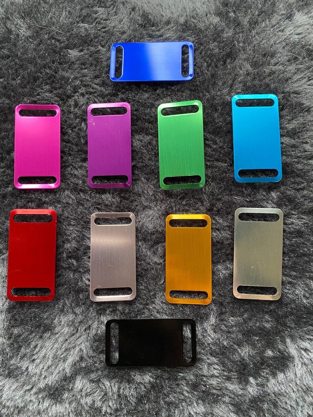 Collar Shaped Pet ID Tags - up to 4 Lines of Custom Engraving - Etsy