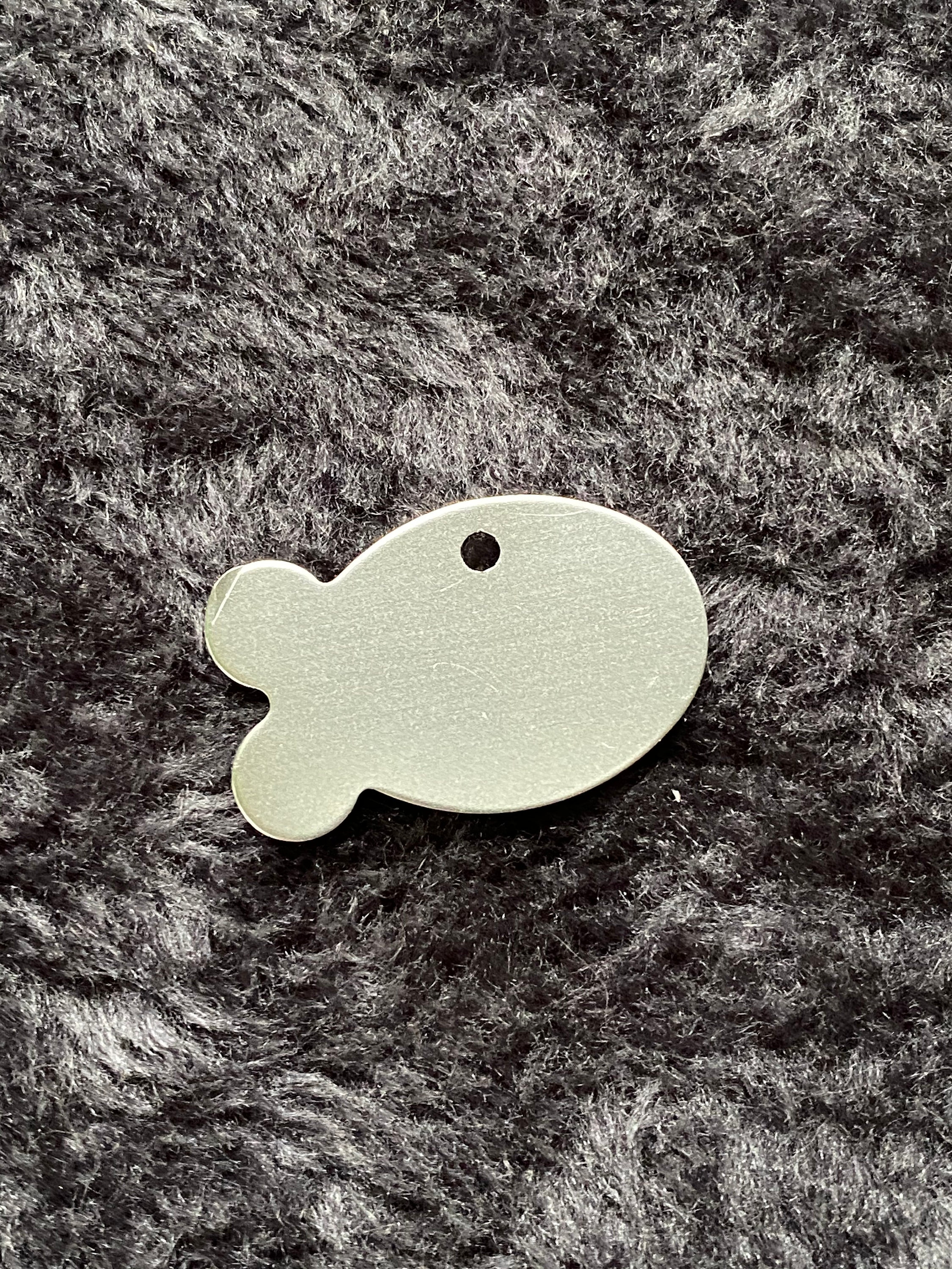 Fish Shaped Pet ID Tags up to 8 Lines of Custom Engraving | Etsy