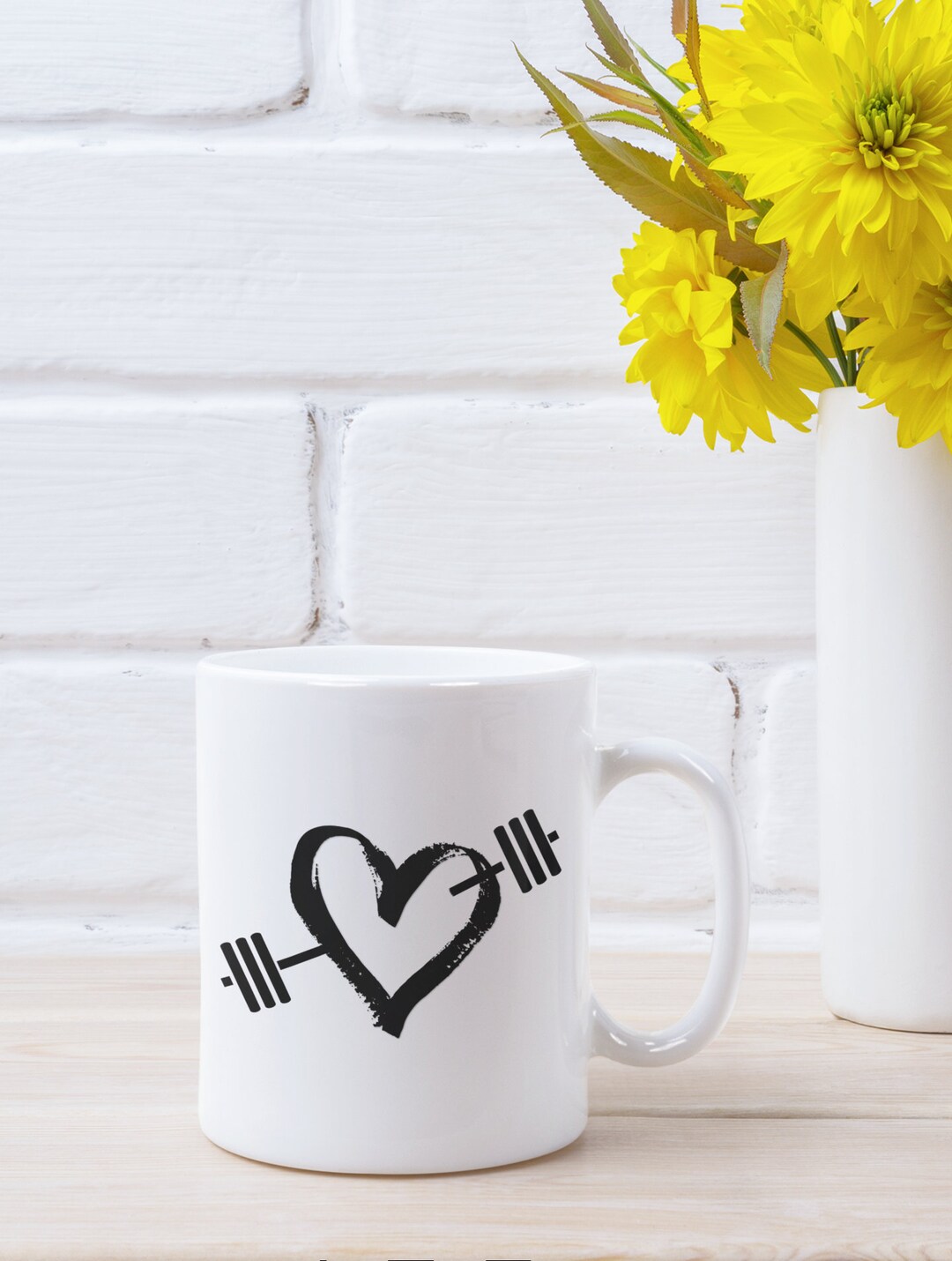 Barbell Heart Coffee Mug House Warming Gifts for Couples Anniversary ...