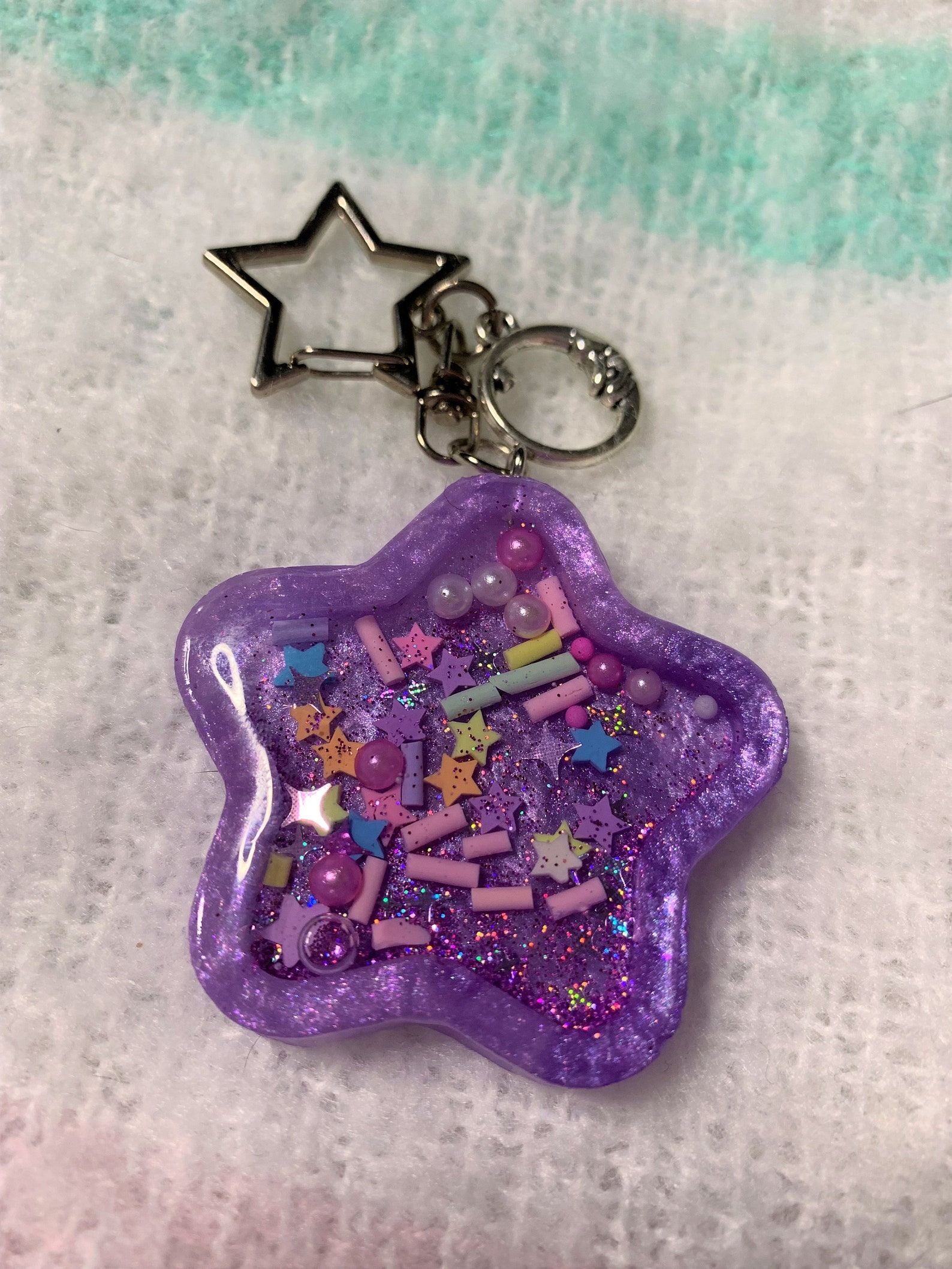 Star Shaker Keychain / Bag Hanger - Etsy