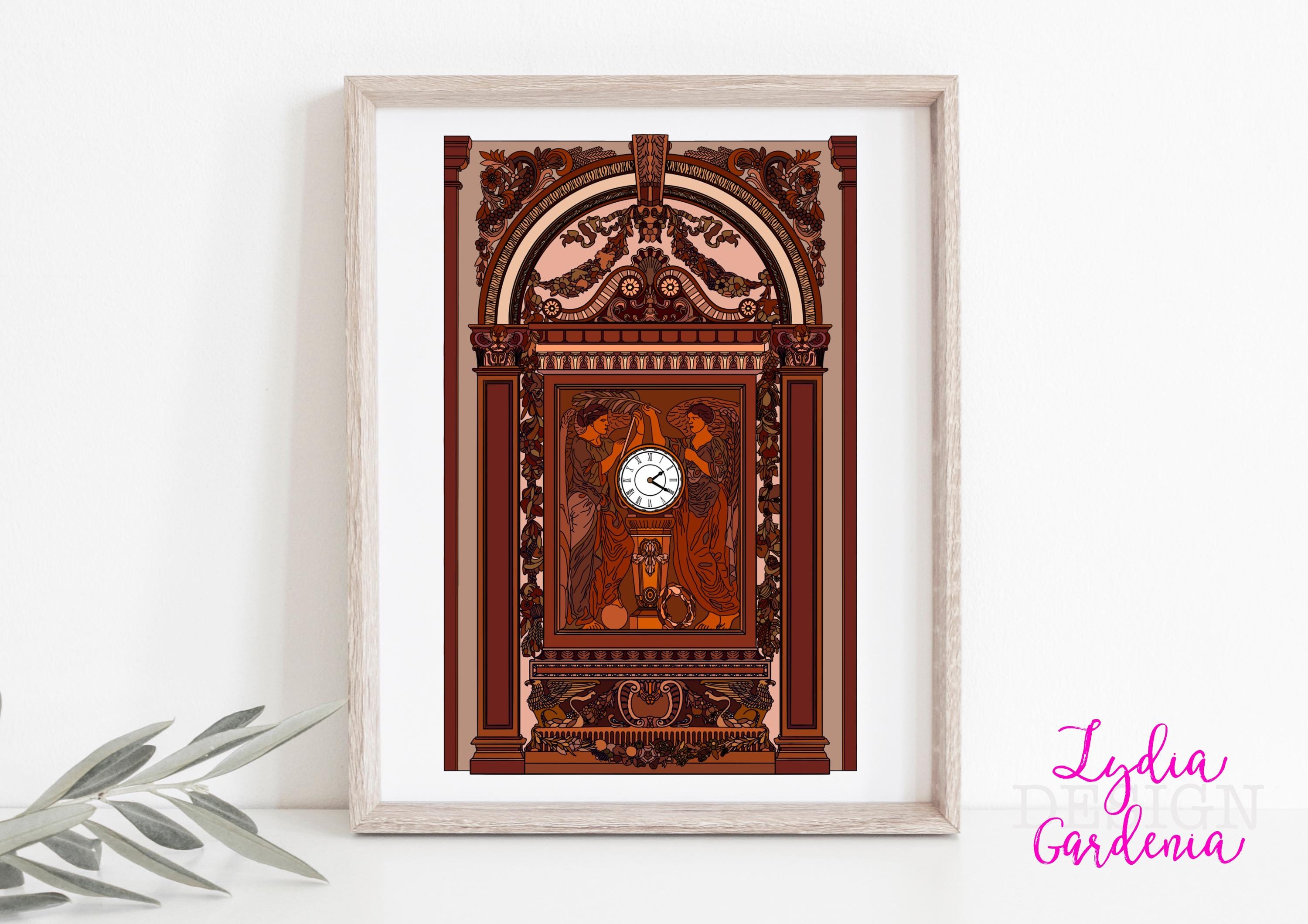 Titanic Staircase Clock Art Print, Fan Art, Movie Gift - Etsy