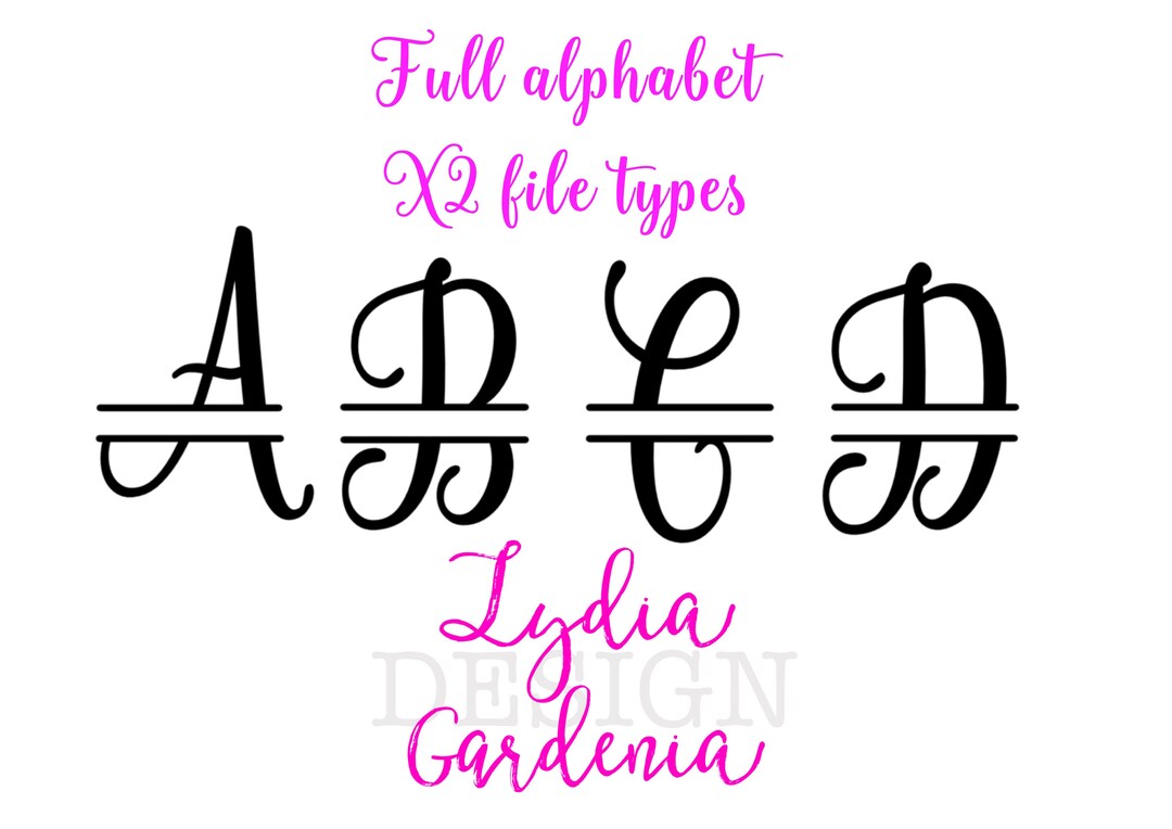 Split Letter Alphabet Letters, Monogram, Cricut, Graphic Design ...