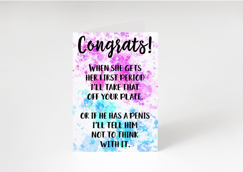Greys Anatomy Card, Congratulations, First Period, Christina Yang ...