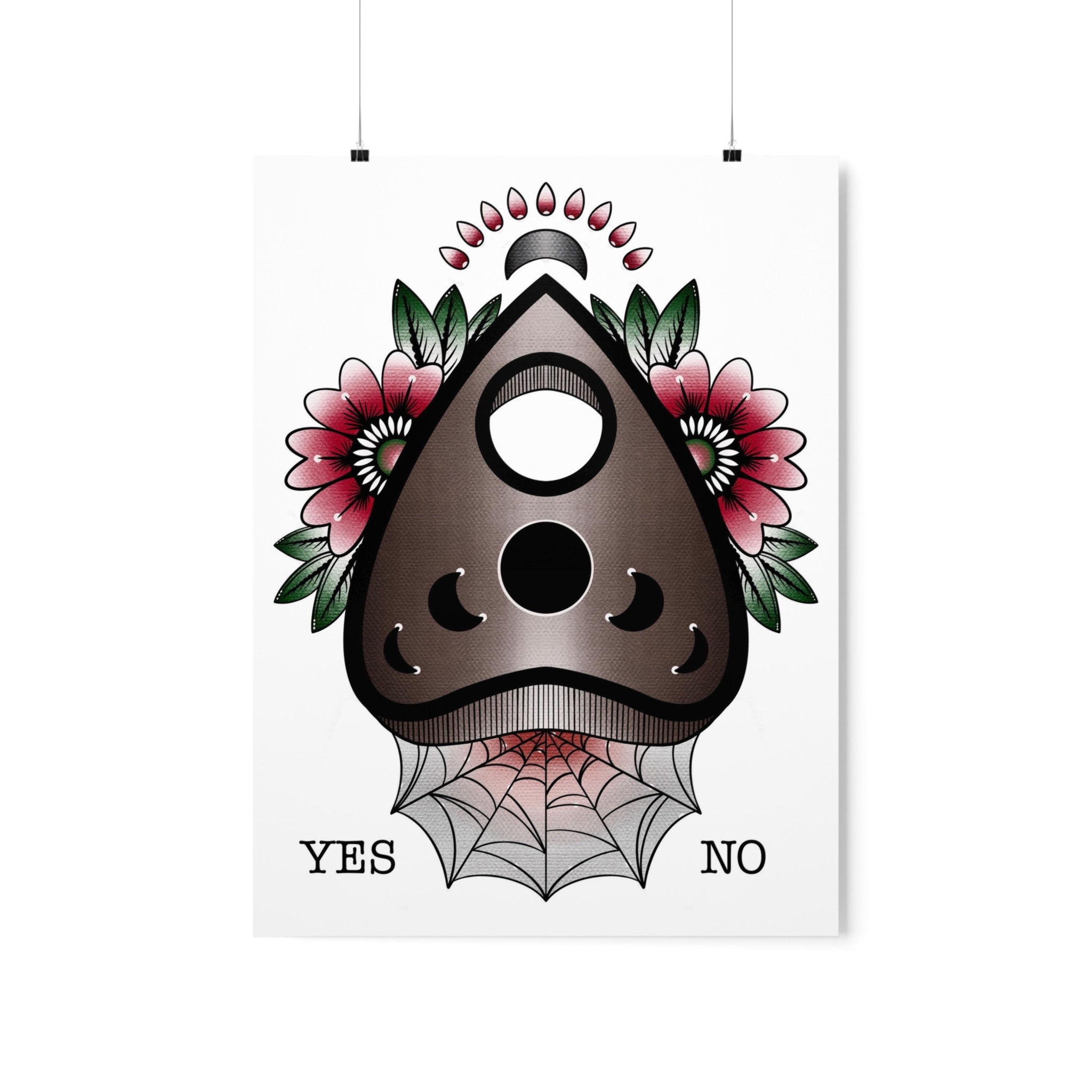 Ouija Board Planchette Art Print, Premium Matte Vertical Posters ...