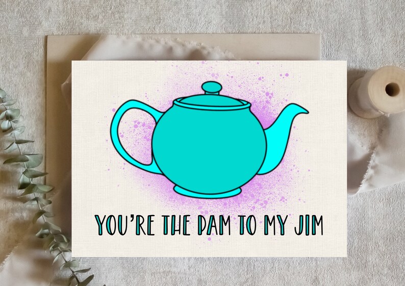 The Office Card, You're the Pam to My Jim, Funny Anniversary Card ...