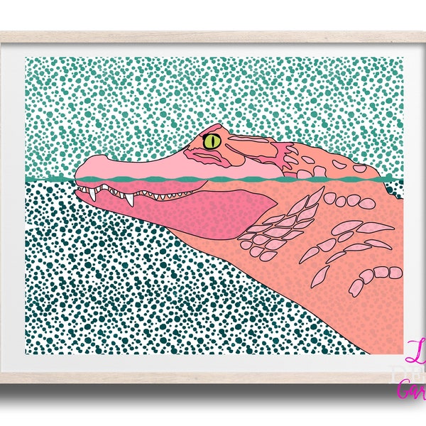 Alligator Art - Etsy