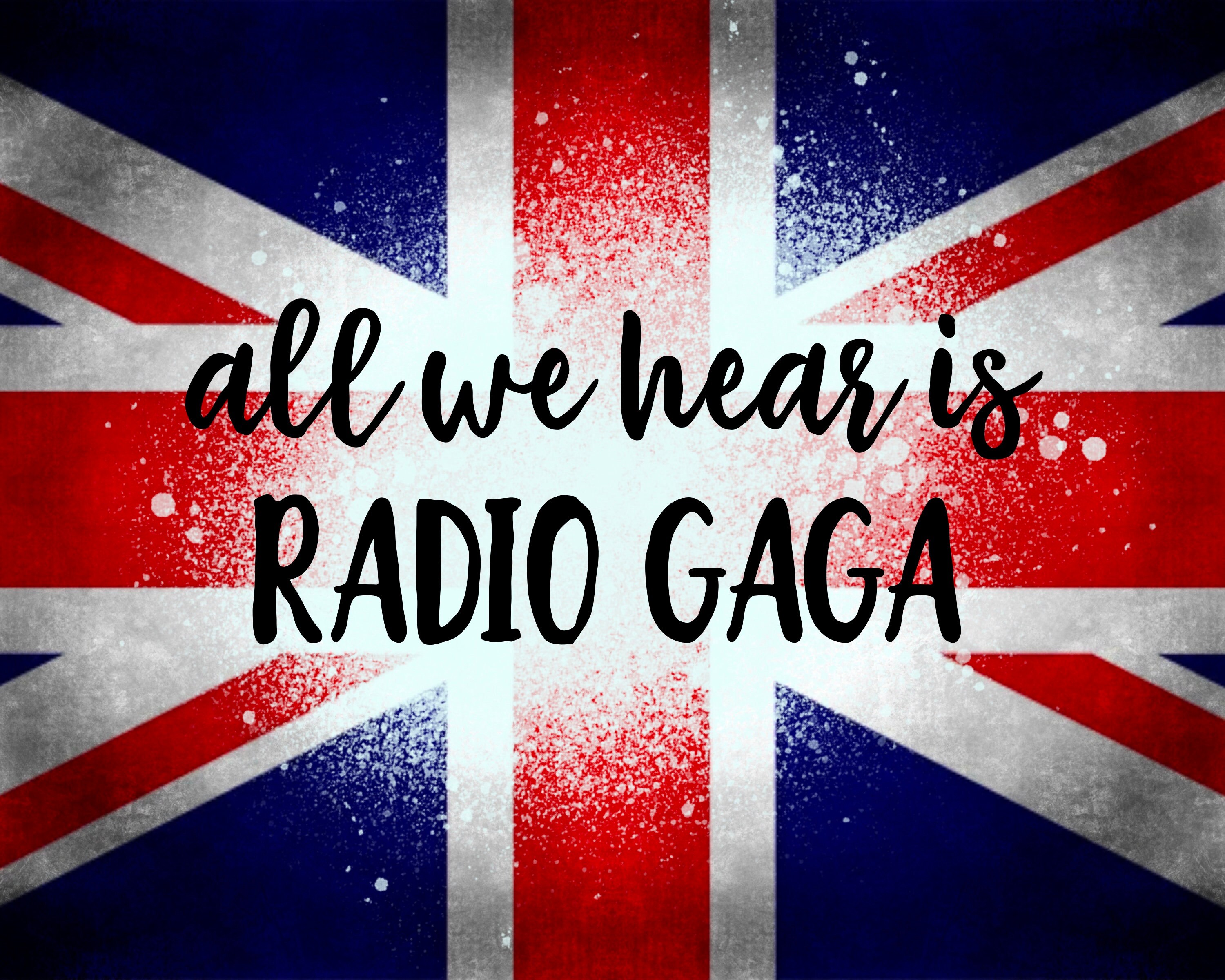 Freddie Mercury Queen Print, Radio Gaga Lyrics, Traditional Wall Art ...