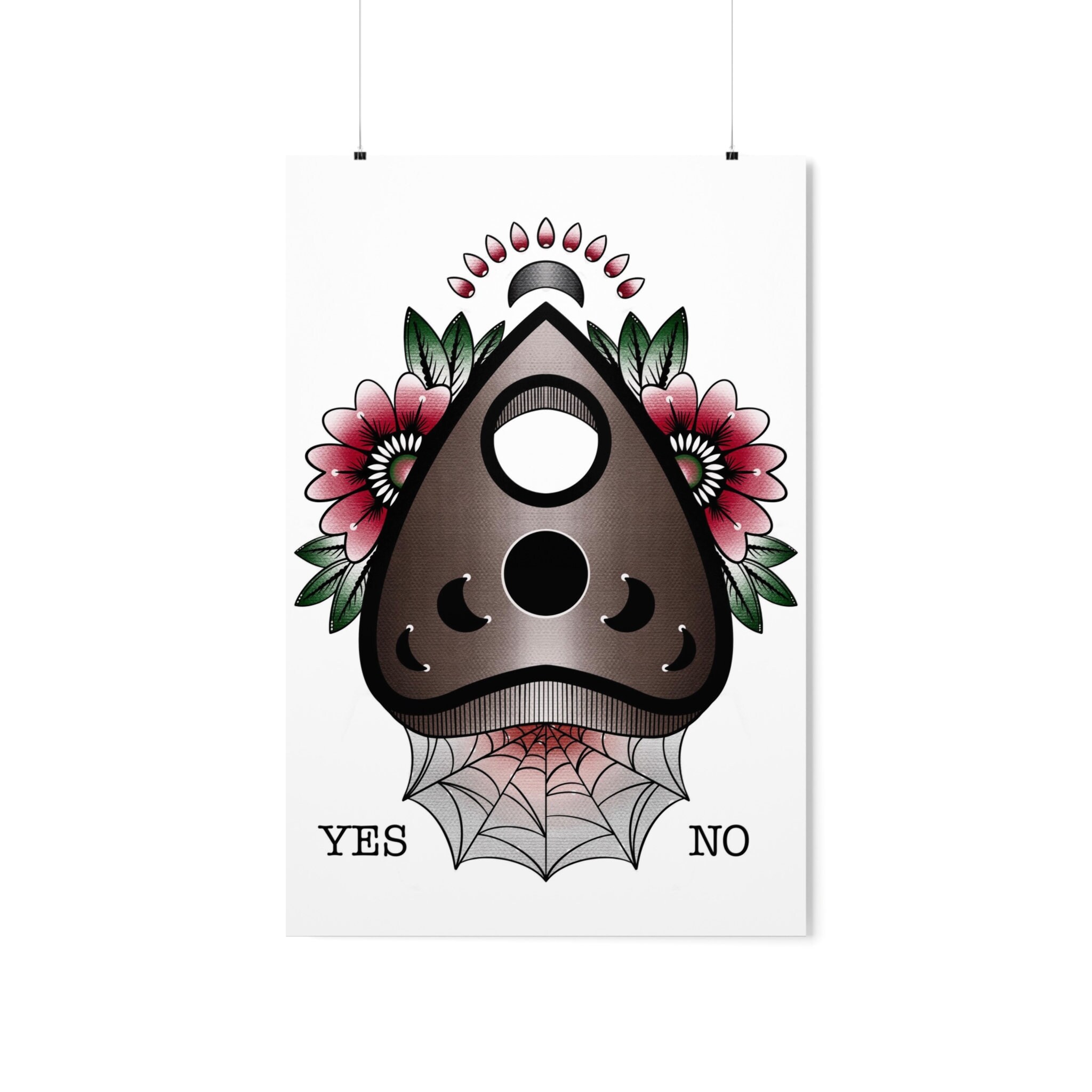 Ouija Board Planchette Art Print, Premium Matte Vertical Posters ...