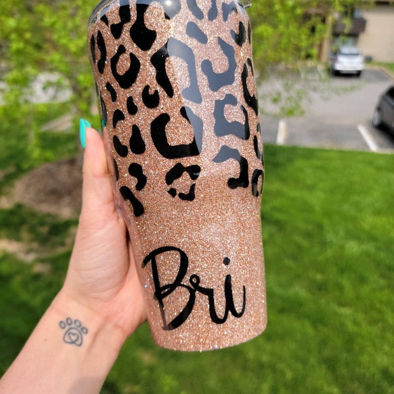 Leopard Print Tumbler - Etsy